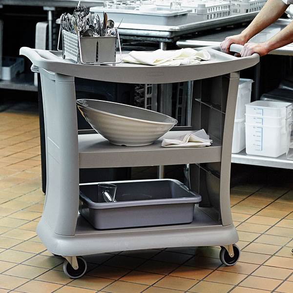 Service Utility Cart with End Panels | Rubbermaid Commercial