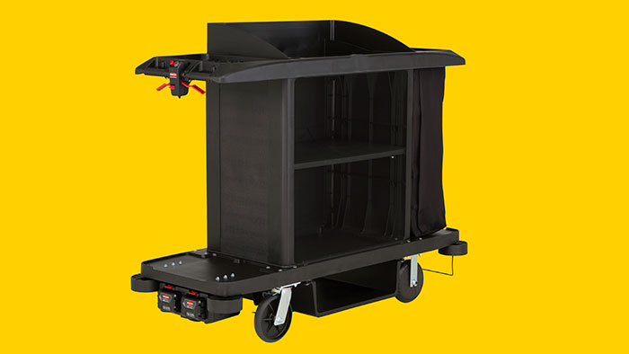 Executive Traditional Compact Housekeeping Cart with Doors,